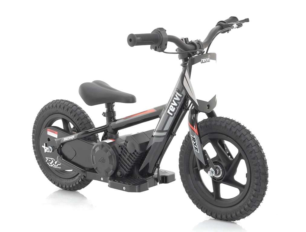 REVVI 12″ KID’S ELECTRIC BALANCE BIKE BLACK | Trial Enduro Direct