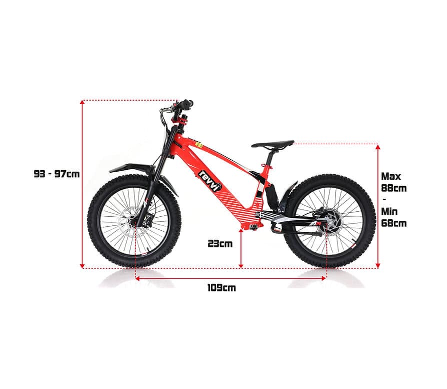 REVVI 20″ KID’S ELECTRIC BIKE BLACK | Trial Enduro Direct