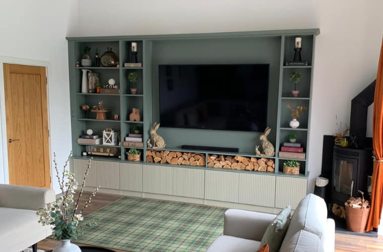 Fitted Media Units With Storage | T & C Bedrooms