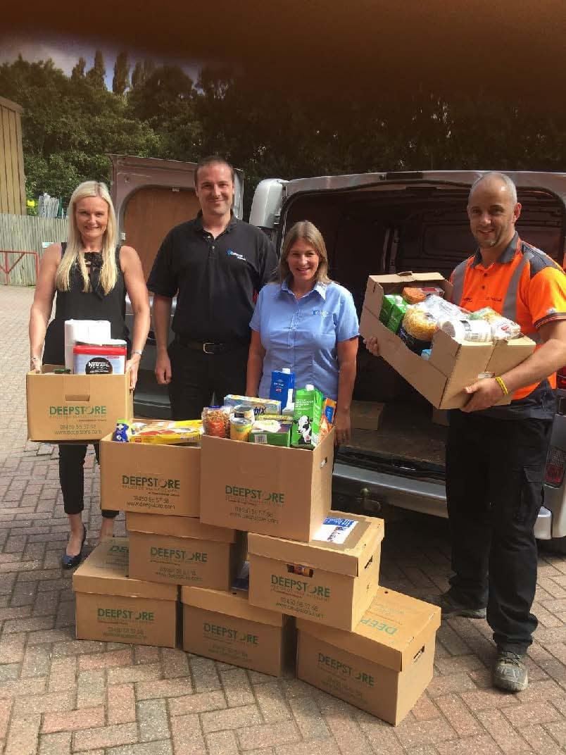 DeepStore Donates to Mid Cheshire Foodbank | DeepStore