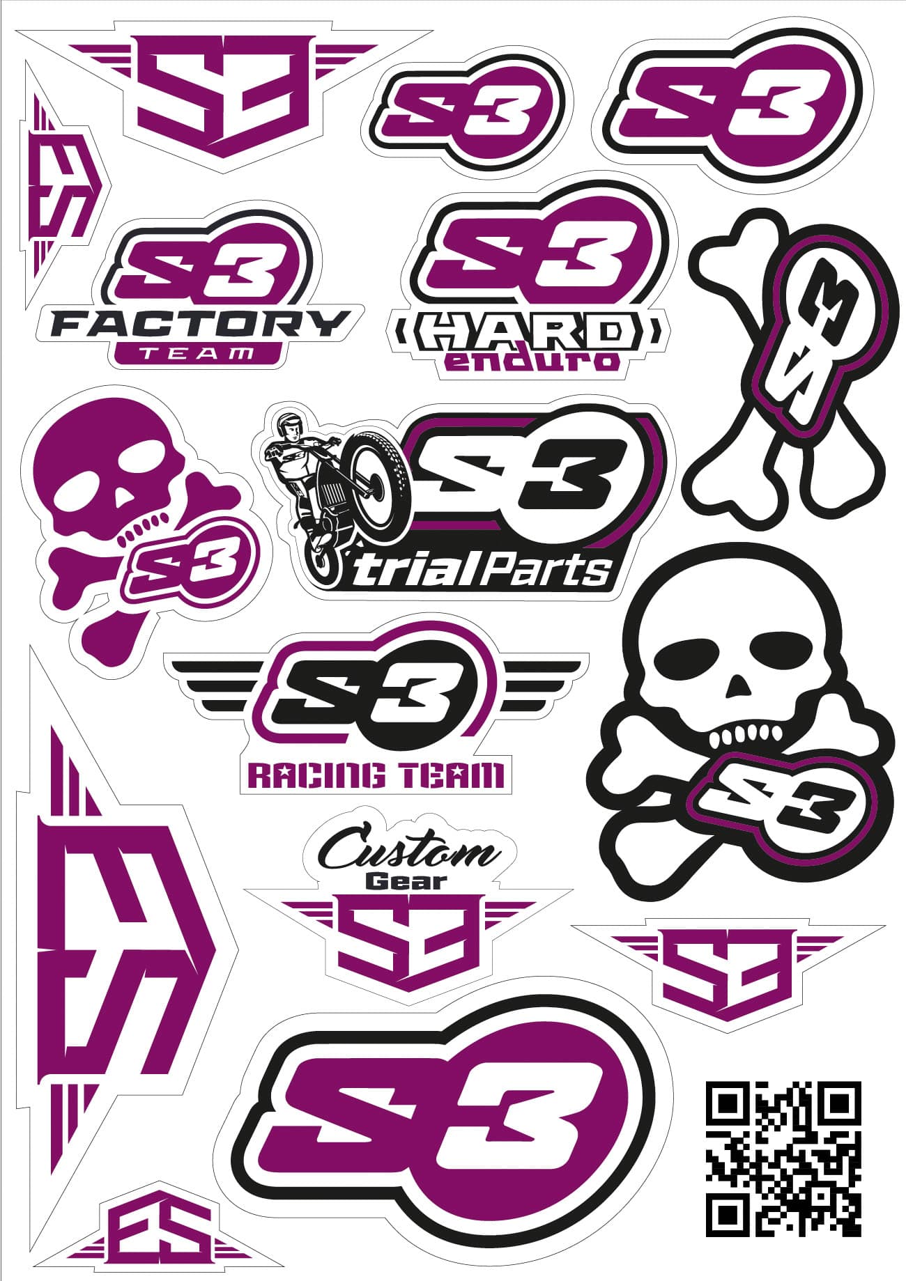 S3 Stickers | Trial Enduro Direct