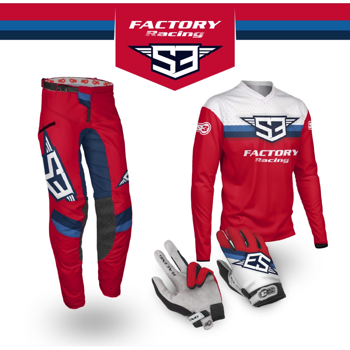 NEW 2025 RACING COLLECTION – ENDURO PANTS – RED | Trial Enduro Direct