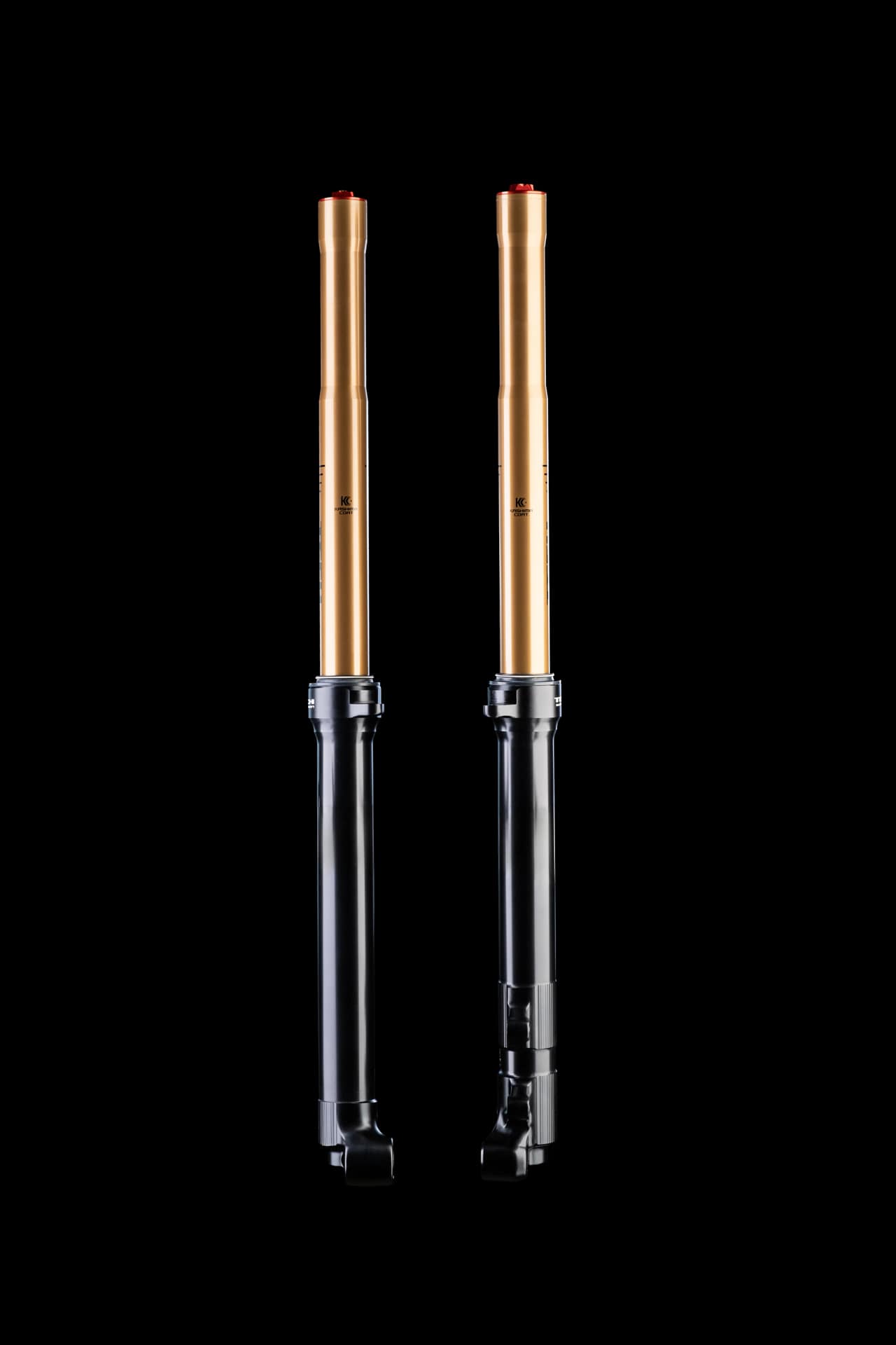 TECH – KASHIMA PRO SL – Superlight Trials Forks 39mm BLACK bottom, GOLD ...