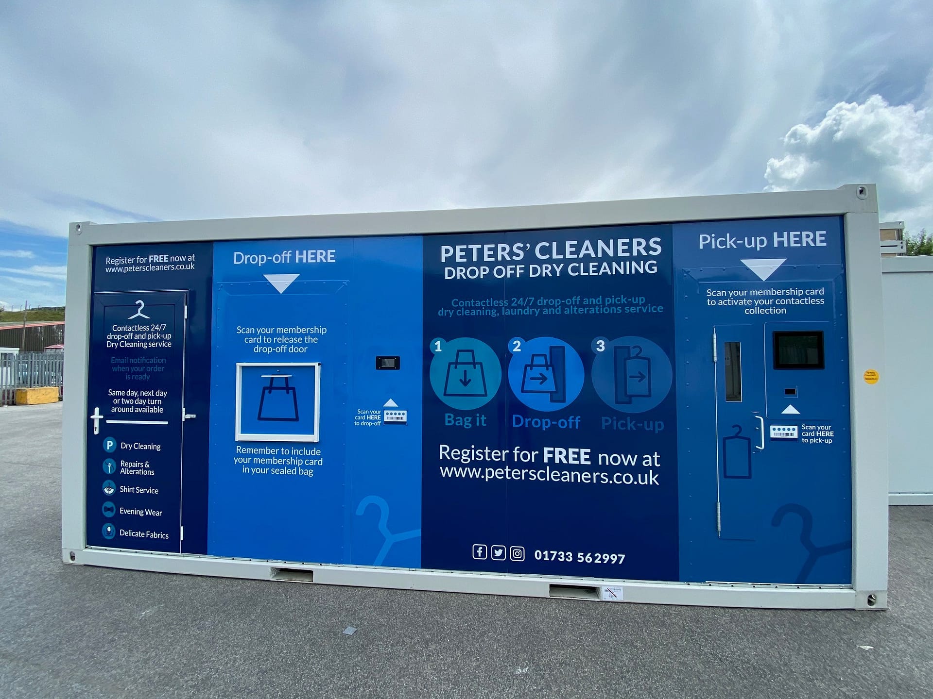 Dry cleaning pod for Peters Cleaners - TF Jackson Accommodation Ltd