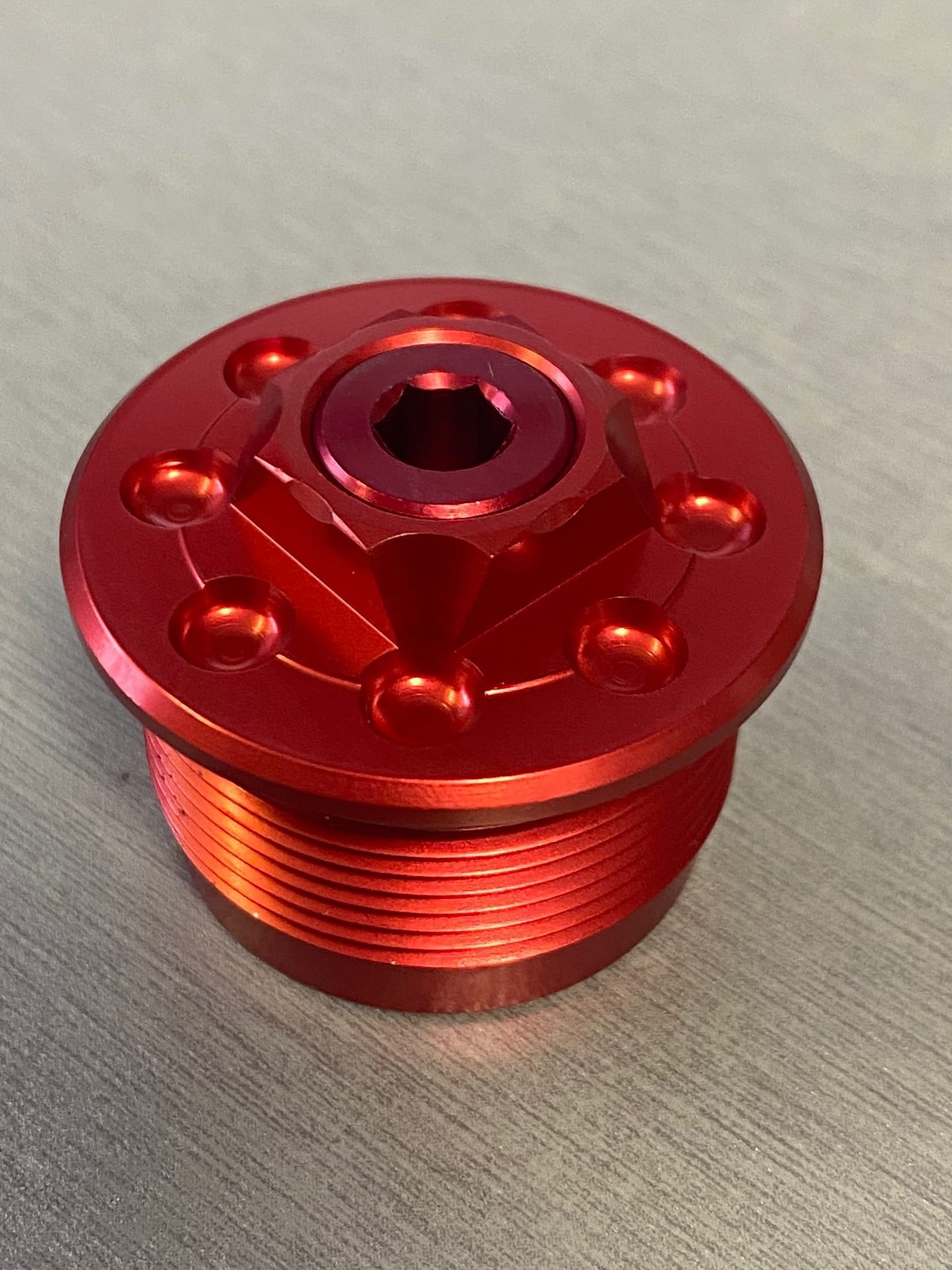 TECH GROUP TOP CAP PRELOAD SPRING LEFT – RED | Trial Enduro Direct