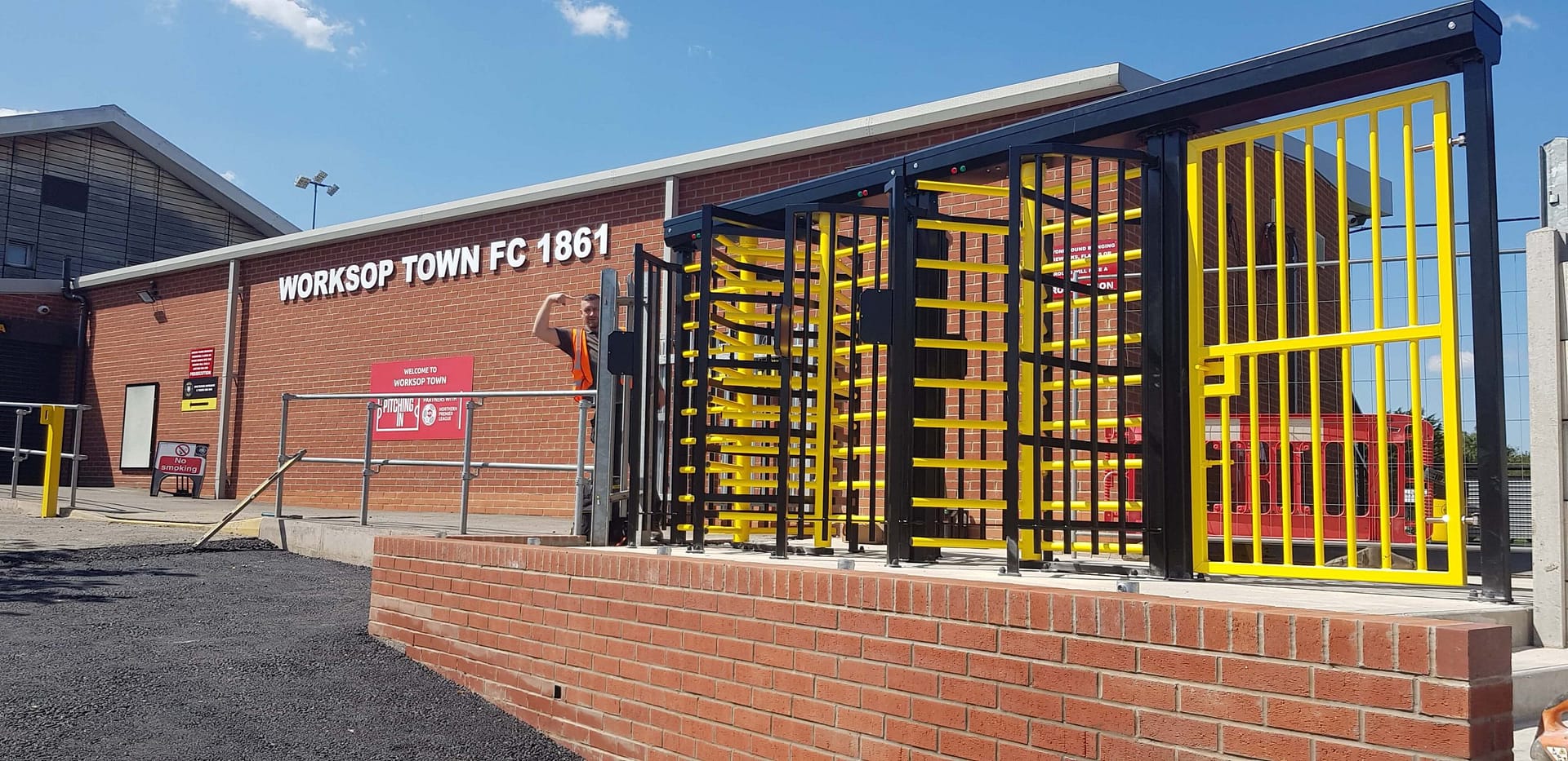 Turnstile Installation at Worksop FC | Retail Associates