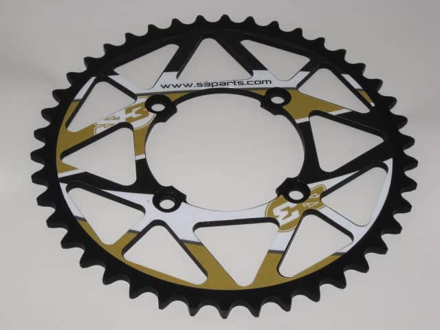 S3 Trials Rear Chainwheel ‘open’ type with holes | Trial Enduro Direct