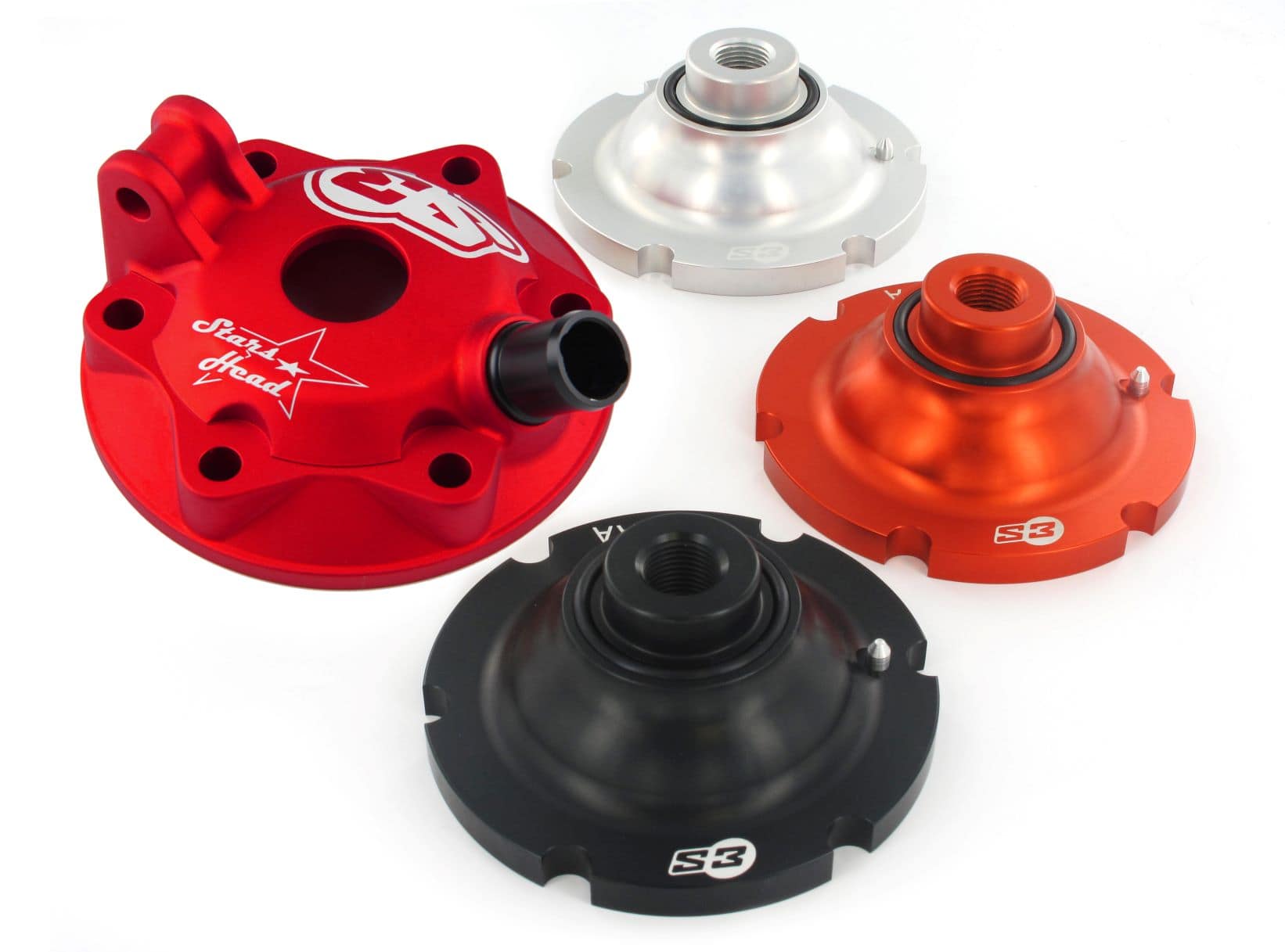 S3 Stars Cylinder Head Kit BETA Enduro RR 250 / 300 2T up to 2018 (flat ...