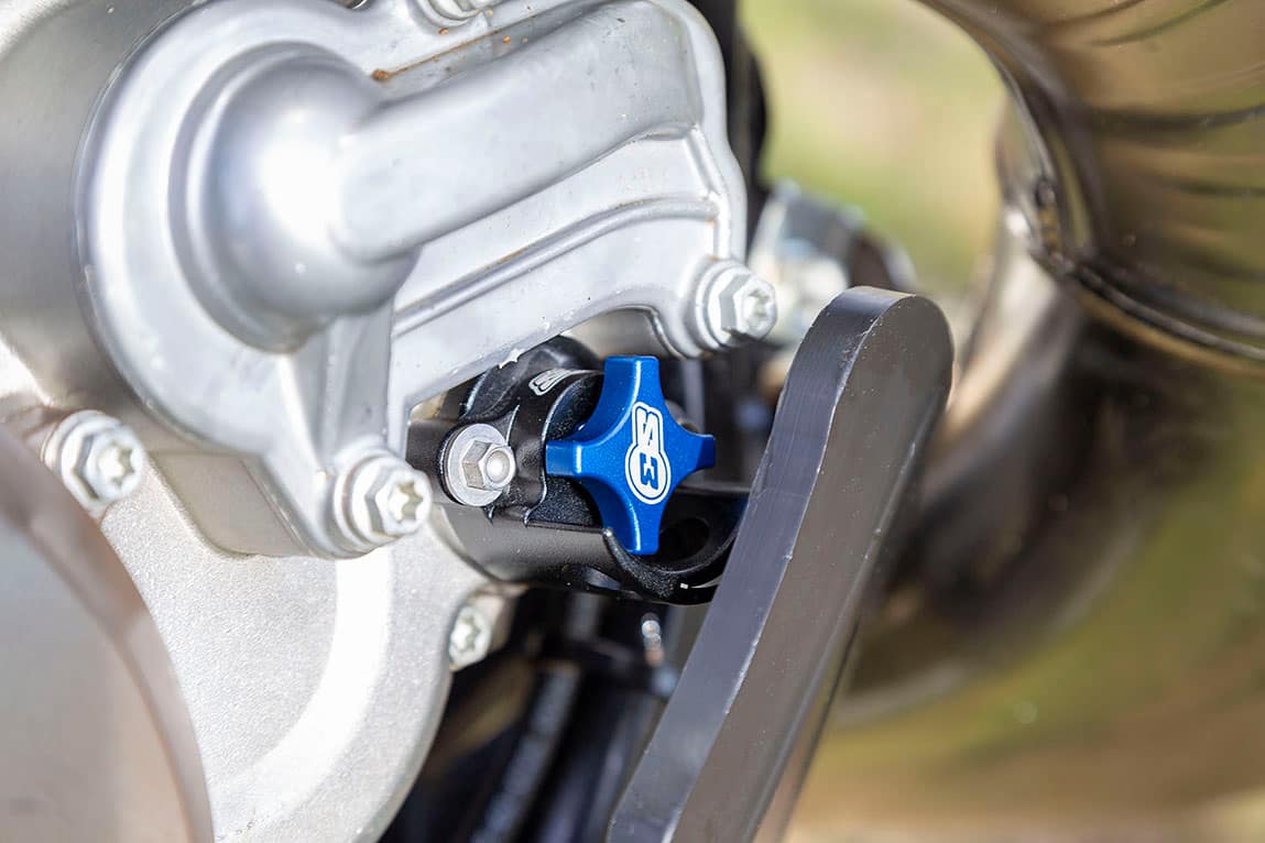 Exhaust Power Valve Regulator BLUE | Trial Enduro Direct