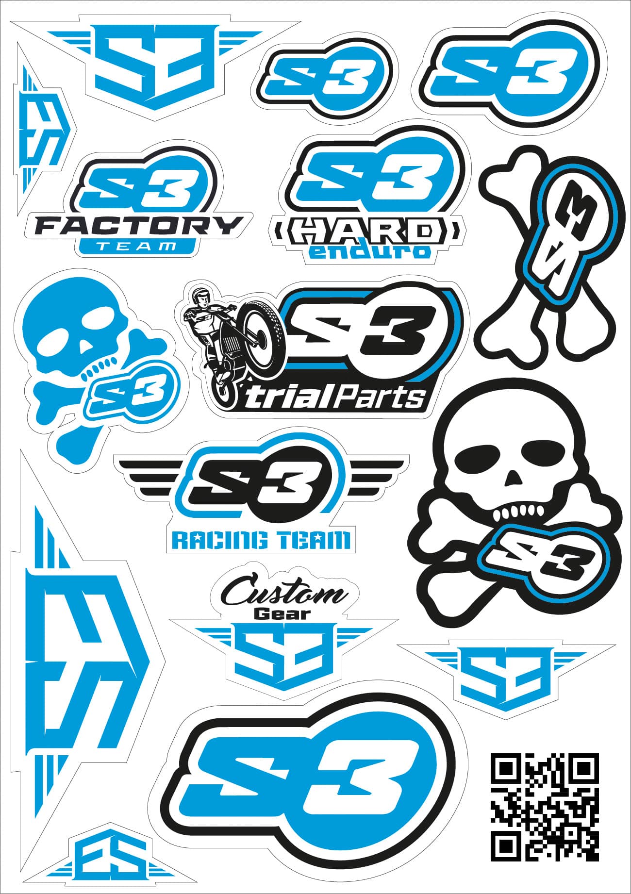 S3 Stickers | Trial Enduro Direct