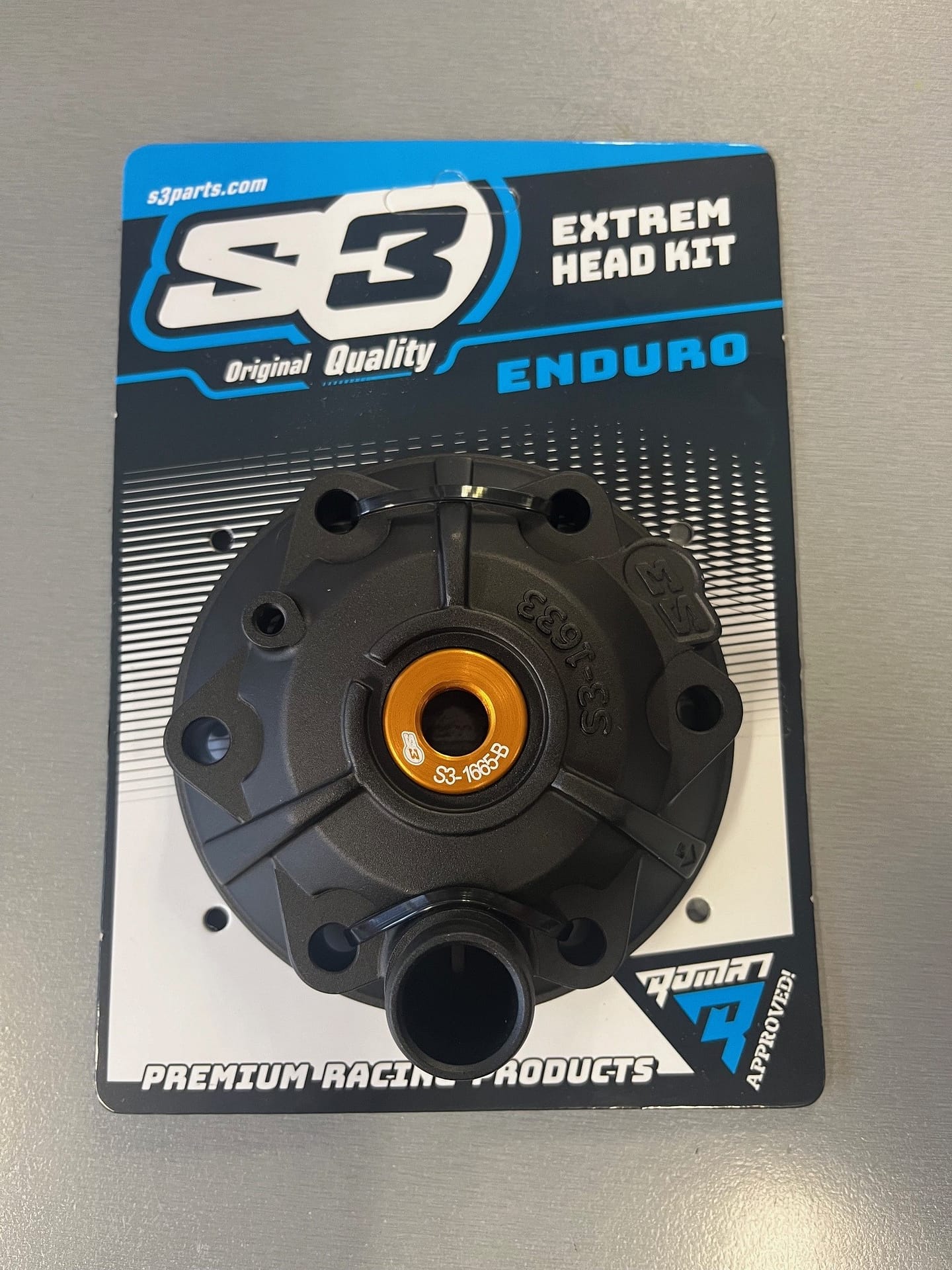S3 ‘EXTREM’ Head Kit for KTM/HUSKY/GASGAS EXC/TE/EC 300 2024 TBi – BLACK | Trial Enduro Direct
