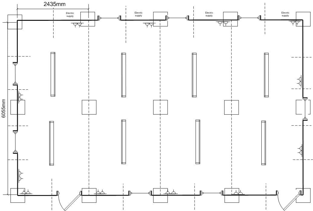 Four Bay Open Plan Portable Building | TF Jackson